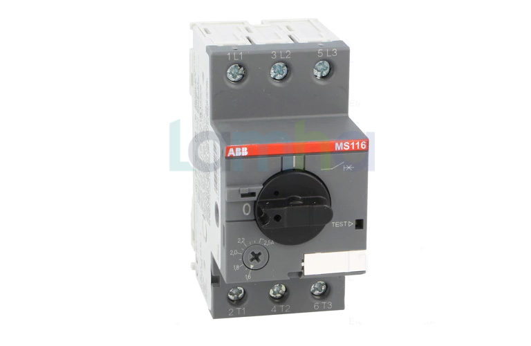 Cầu dao bảo vệ động cơ ABB MS116-2.5 (1.6-2.5A) - 1SAM250000R1007
