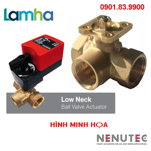 Van motorized 3 ngã, nối ren Nenutec NVCB73040BF + NABM 1.1-10 Điện áp ...